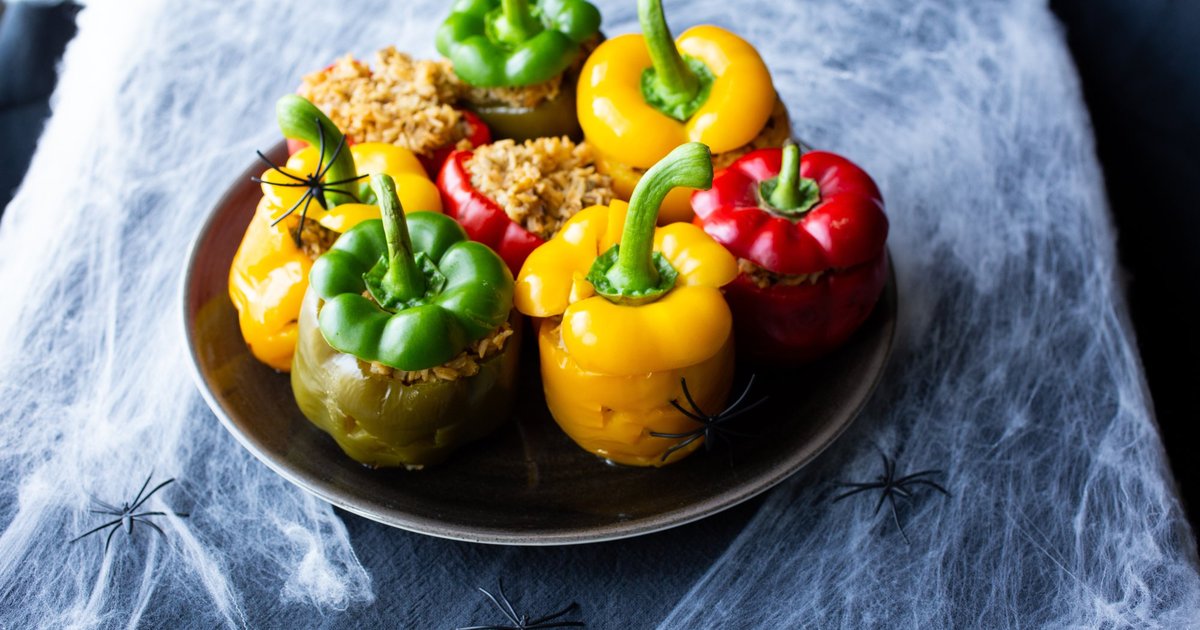 Stuffed scary pepper faces | Kidney Care UK